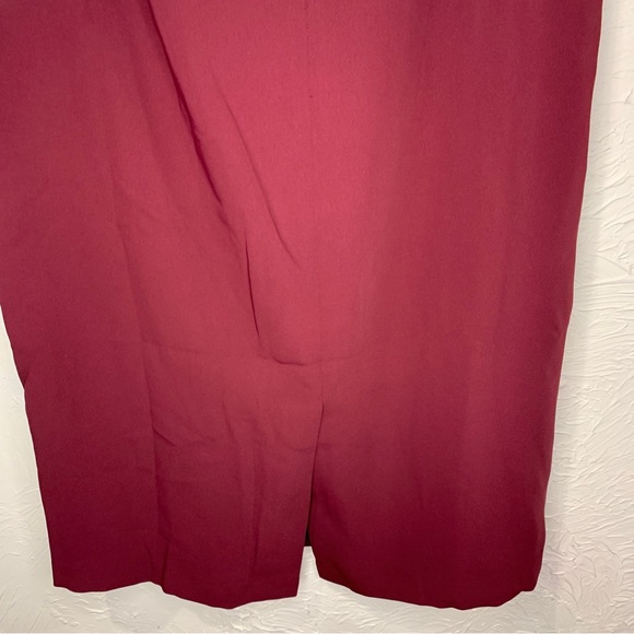 Boden | Skirts | Nwt Boden Christina Belted Midi Skirt Straight Lined Burgundy Womens Size 4r ...